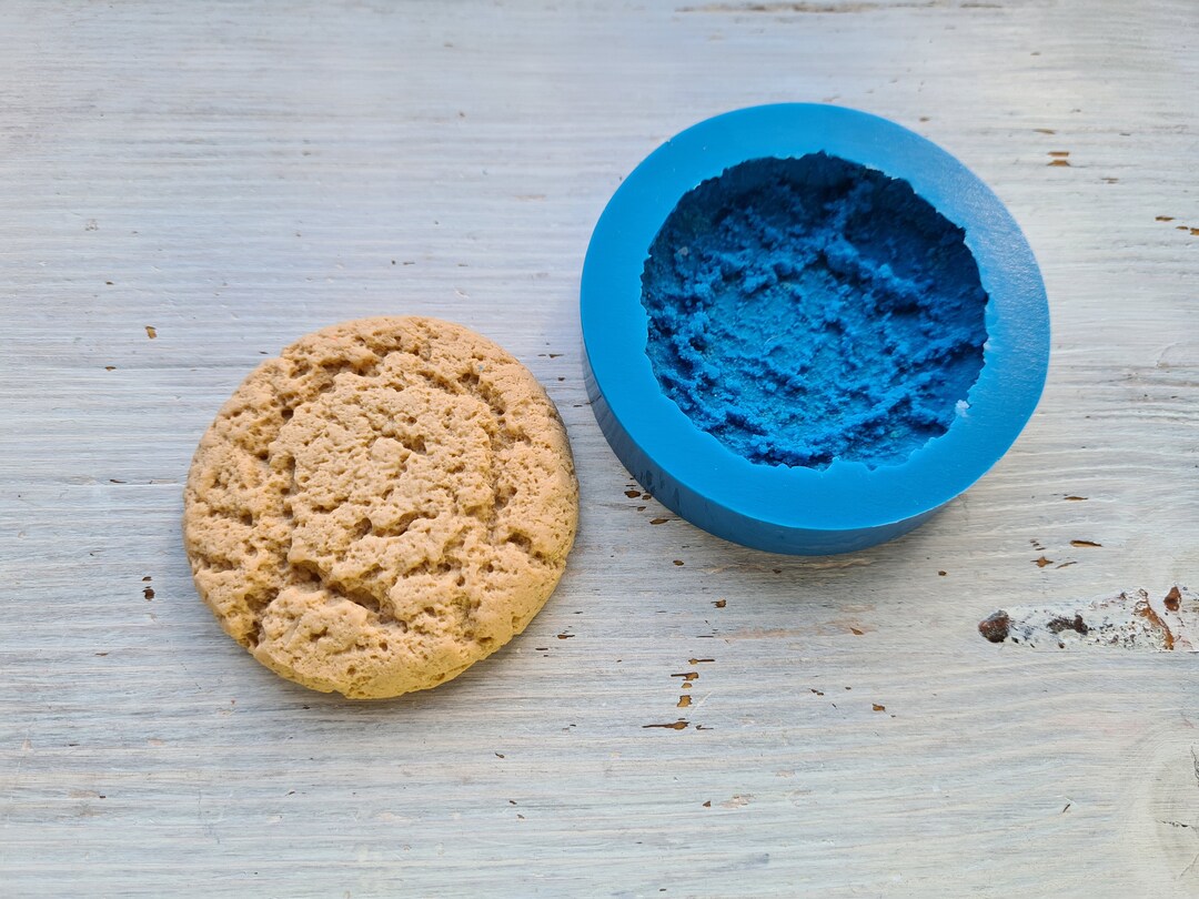 Silicone Mold of Сookie, Oatmeal 1, Ø 6.2 Cm, Modeling Tools for ...
