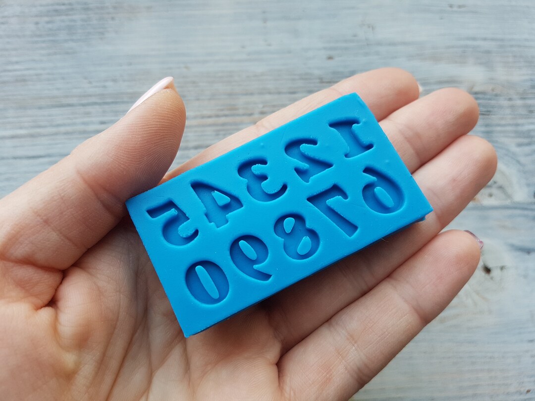 Silicone Mold of Numbers, 6 * 3 Cm, ~ H:0.9 Cm, Modeling Tool for ...