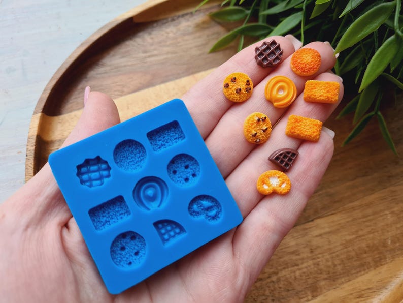 Silicone Mold of Сookie Set, 1:6 Scale, Style 14, 9 Elements, ~ 0.8-1.2 ...