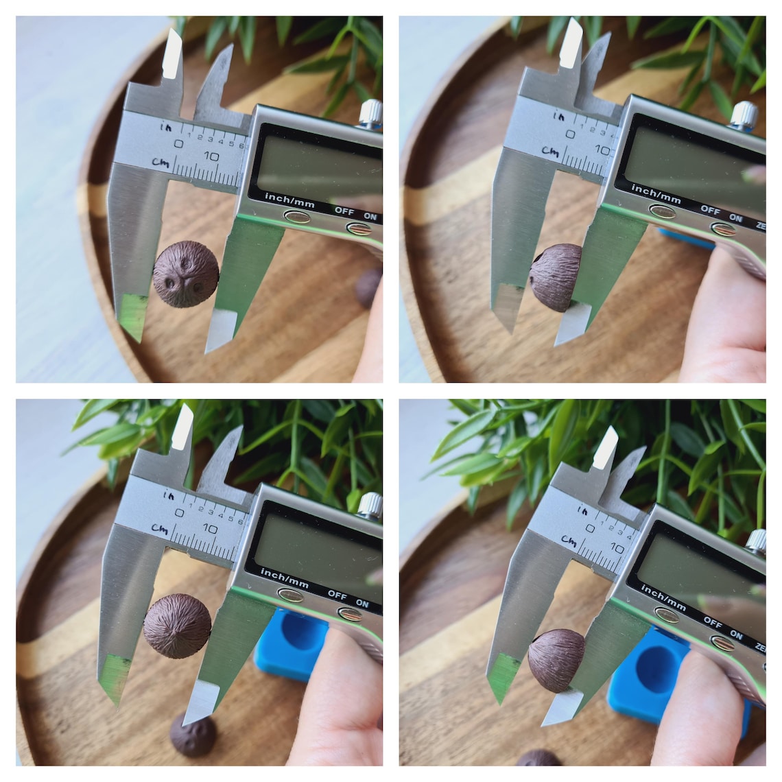 Silicone Mold of Coconut Husk, Style 1, 2 Elements, ~ Ø 1.5 Cm, H:1 Cm ...