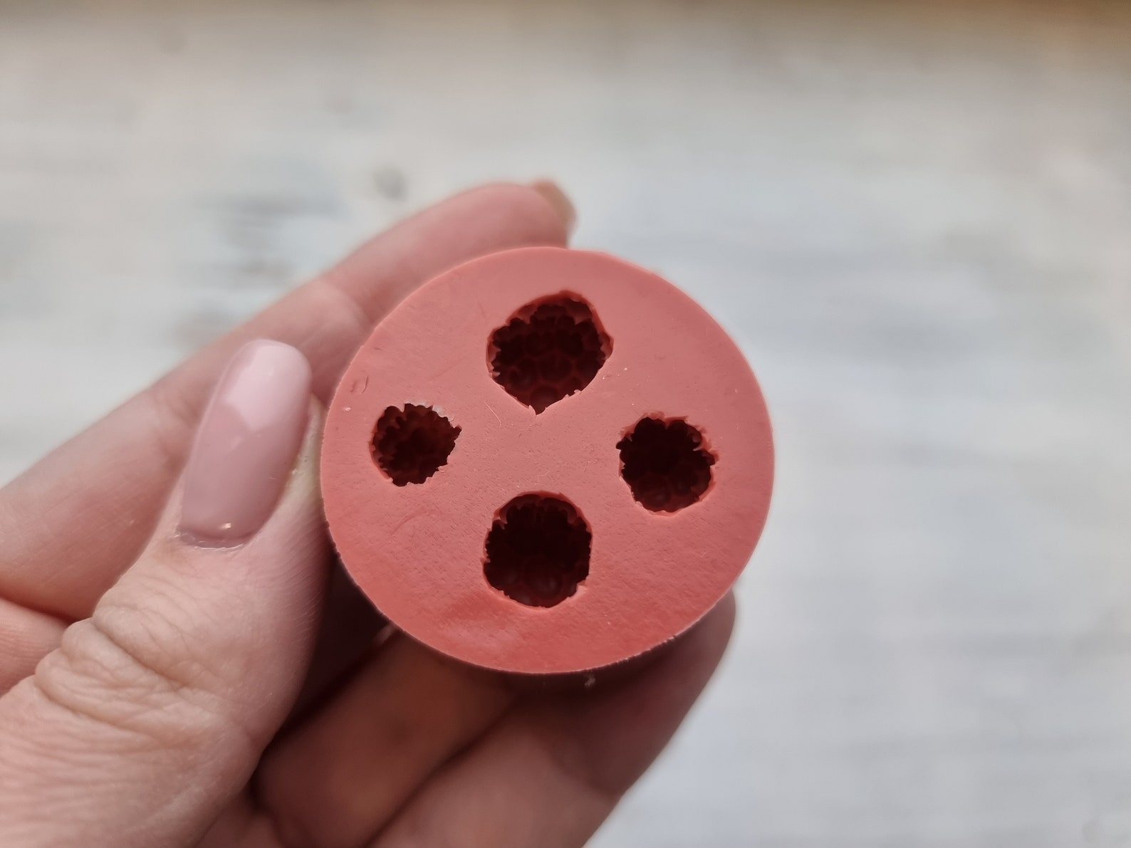 Silicone Mold of Handmade Raspberry 4 Pcs. Ø 1-1.4 Cm | Etsy