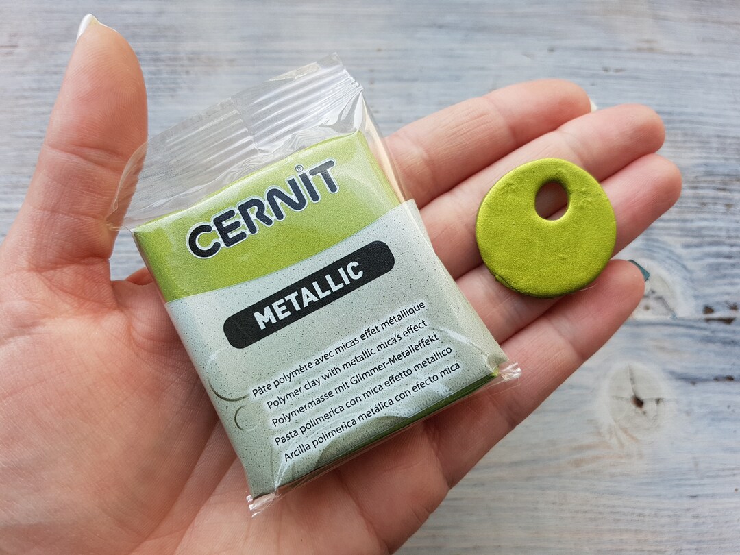 CERNIT Metallic Serie Polymer Clay, Green Gold, Nr. 051, 56g (2oz ...