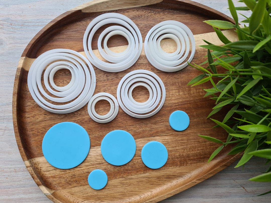 Circle, Set of 19 Cutters, One Clay Cutter or FULL Set, Earring Cutters ...
