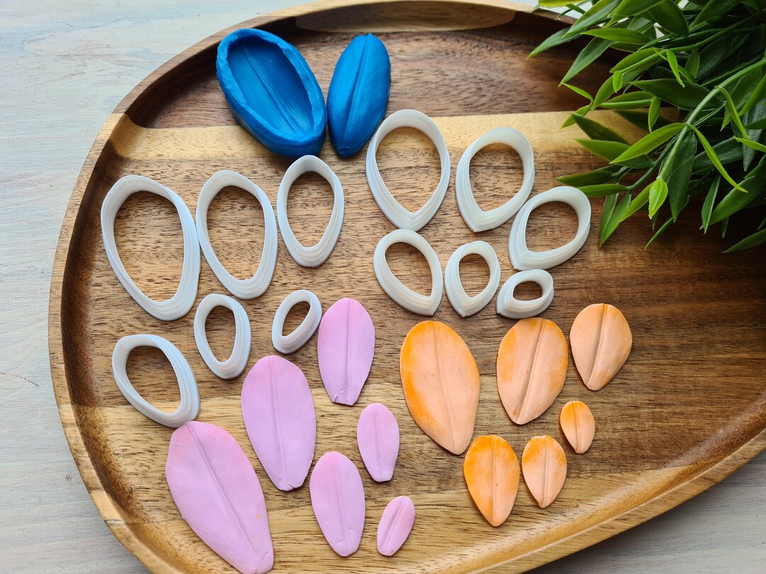 Silicone Veiner of Tulip Petal Texture, Style 2, Set A, Set B, Choose ...