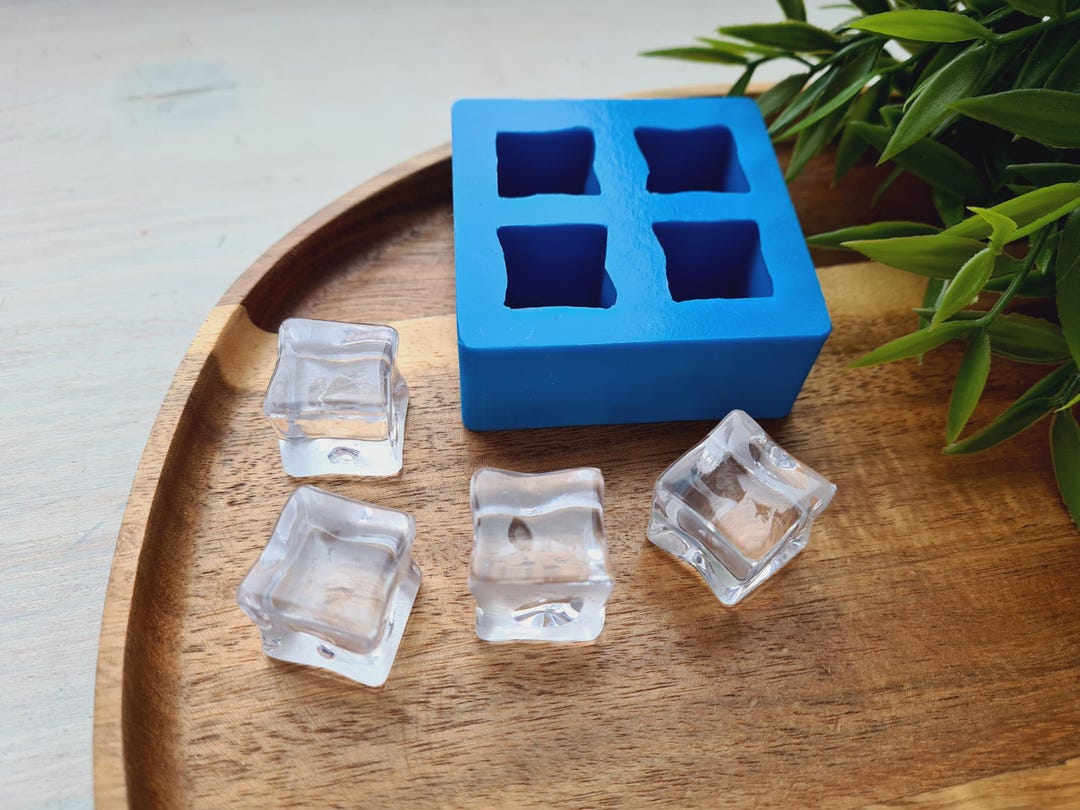 Silicone Mold of Ice Cubes, Style 2, 4 Elements, ~ 1.8 Cm, Modeling ...