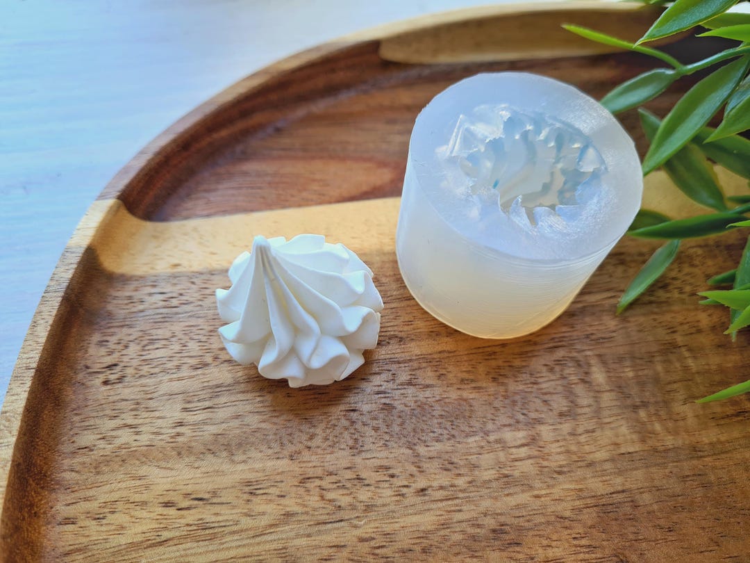 Silicone Mold of Meringue, Style 15, ~ Ø 2.9 Cm, H:3.2 Cm, Modeling ...