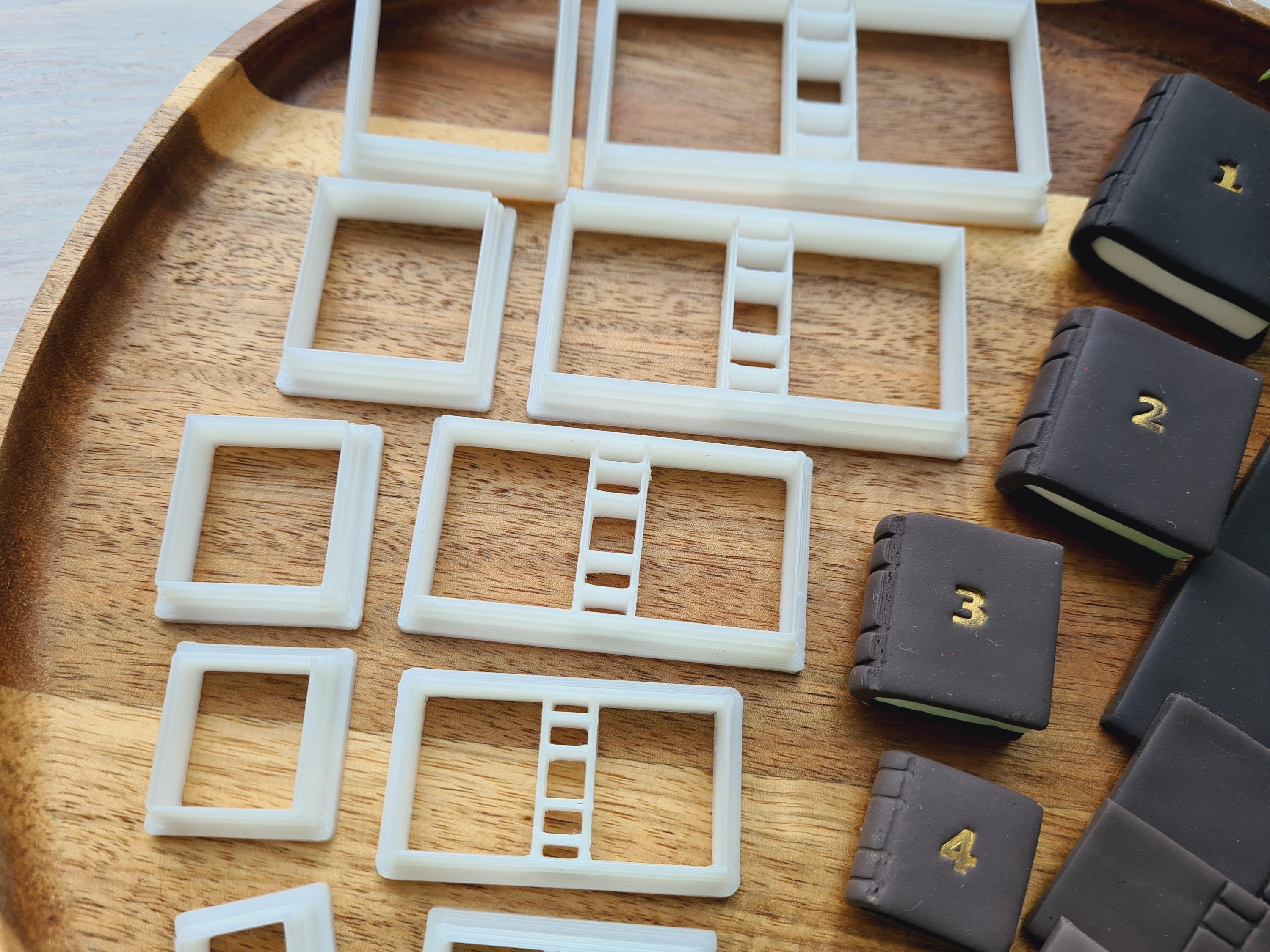 Book, 2 Parts, Set of 5 Cutters, One Clay Cutter or FULL Set, Earring ...