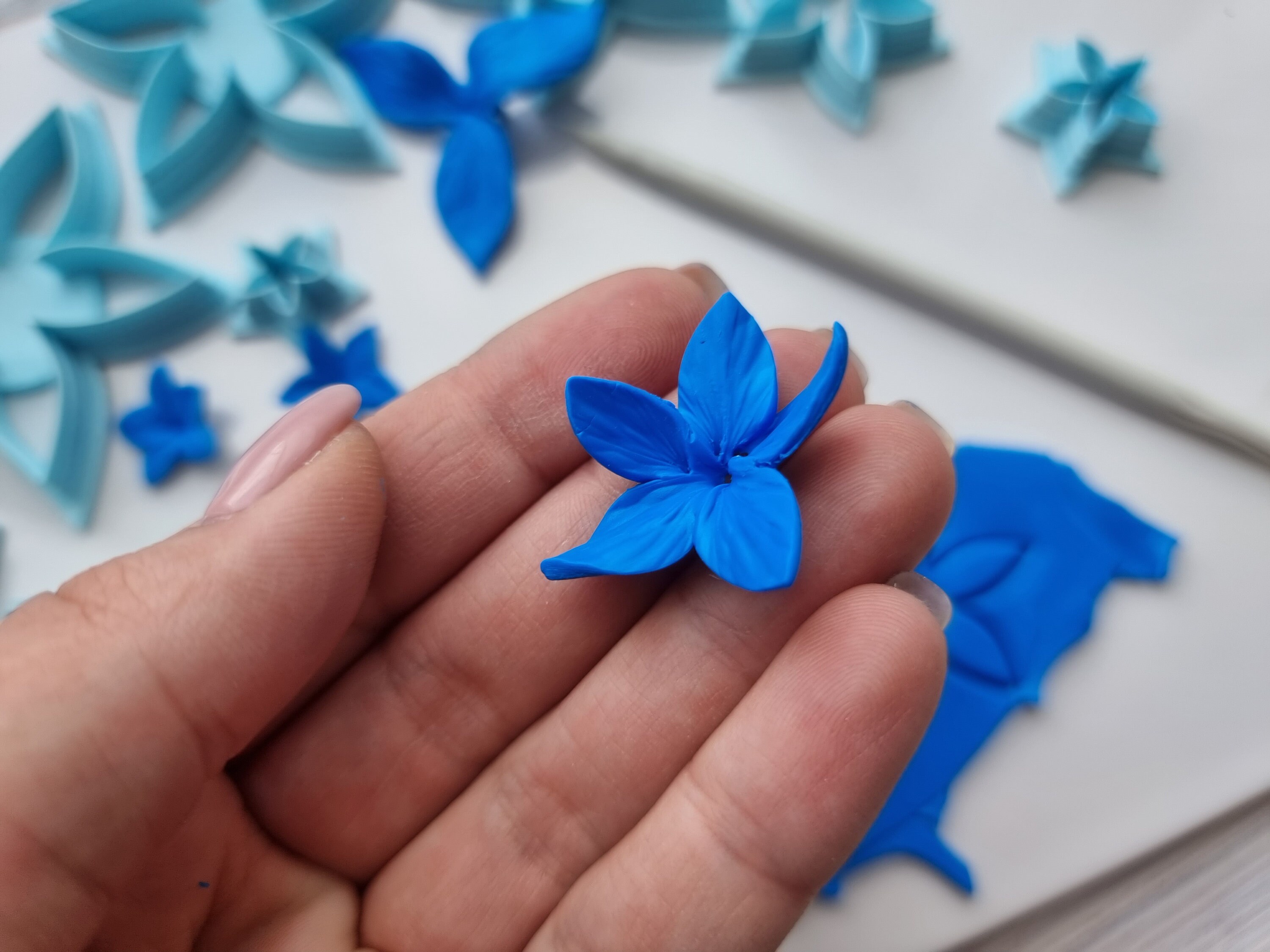 Flower, Style 1, Set of 8 Cutters, One Clay Cutter or FULL Set, Earring ...