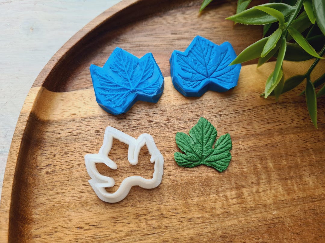 Silicone Veiner of Grape Leaf, Style 1, Leaf Veiner, 3D Printed Cutters ...