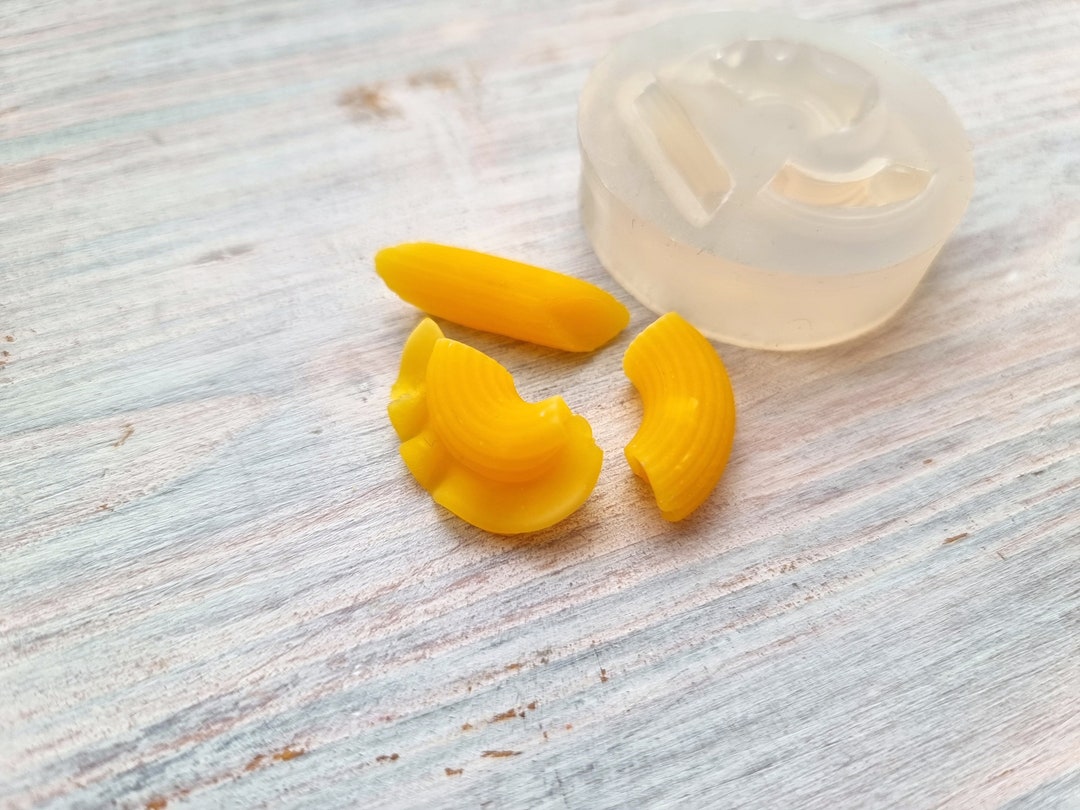 Silicone Mold of Pasta/macaroni, Style 1, 3 Pcs., 2.2-3 Cm, Modeling ...