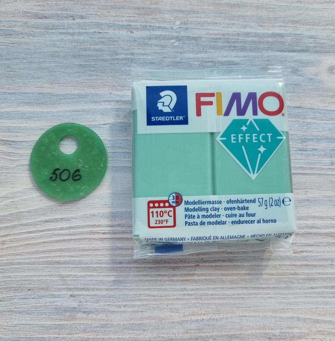 Fimo Effect Gemstone Serie Polymer Clay, Jade Green gemstone, Nr. 506 ...
