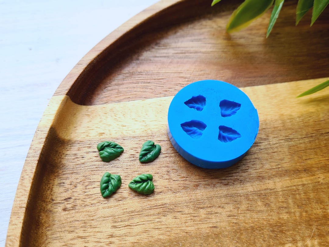 1:6 Scale Silicone Mold of Leaf, Style 1, Small, 4 Elements, ~ 0.6*0.7 ...