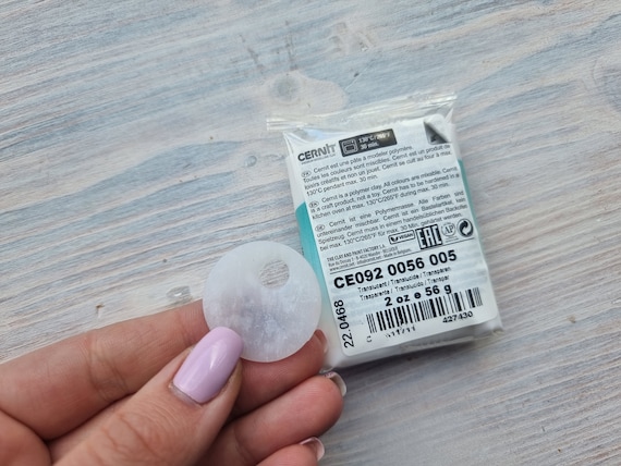 CERNIT Translucent White, Nr. 005 Polymer Clay, 56g (2oz CERNIT Translucent White, Nr. 005 Polymer Clay, 56g (2oz