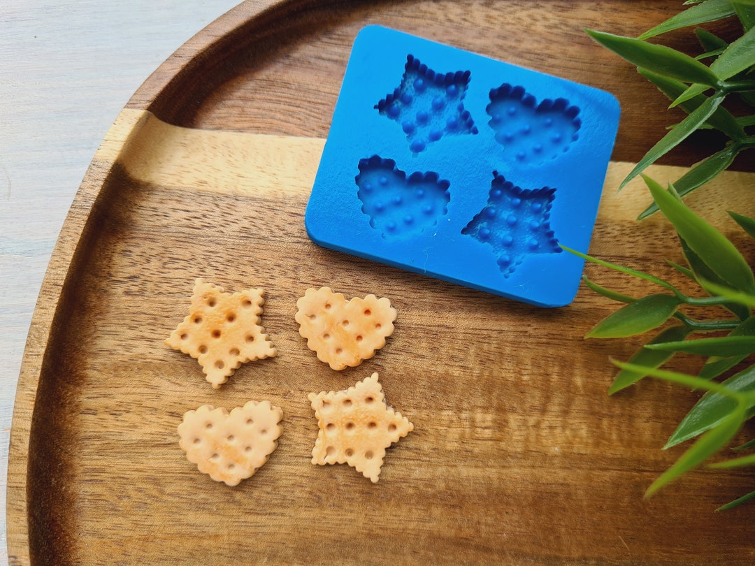 Silicone Mold Biscuit Set, Style 8, 4 Elements, ~ 2-2.2 Cm, H:0.4 Cm ...