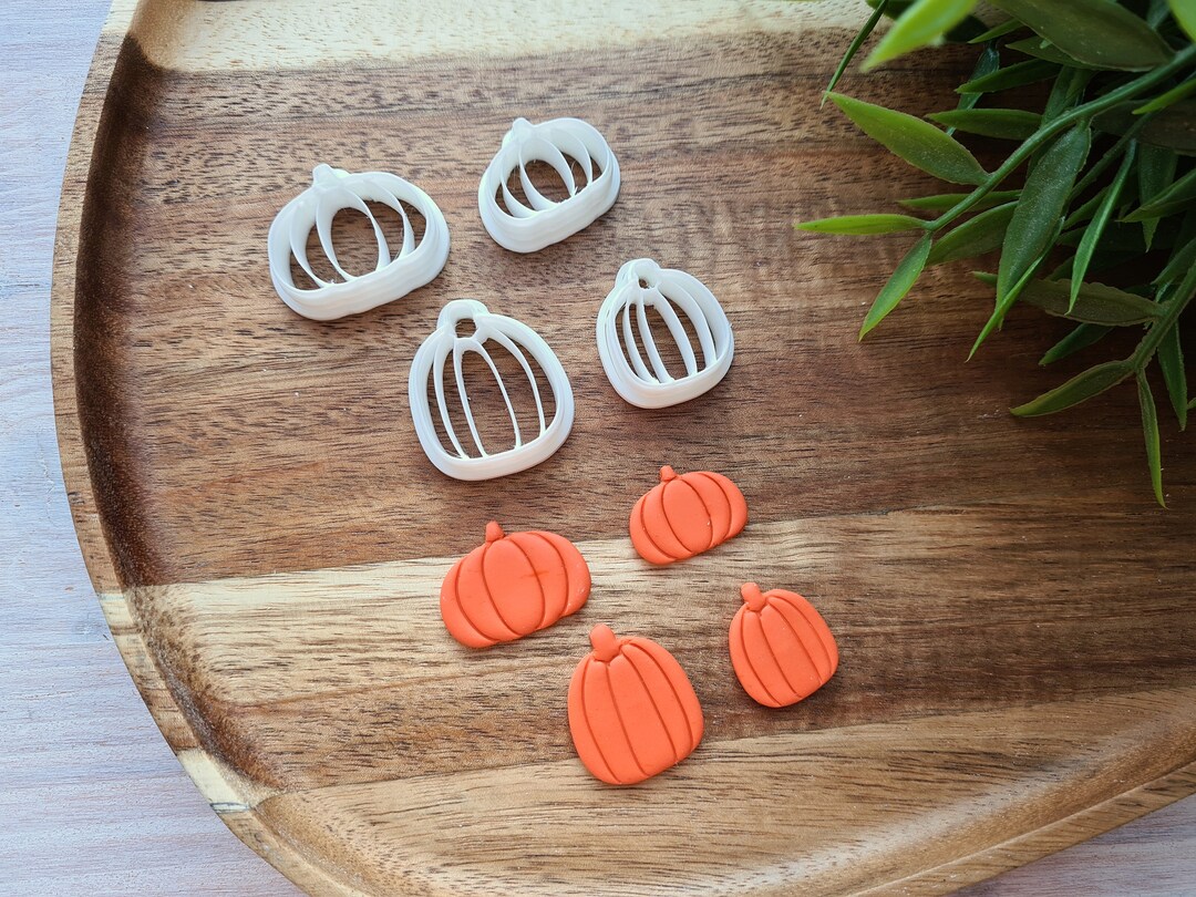 Pumpkin, Style 3, Set of 4 Cutters, One Clay Cutter or FULL Set ...