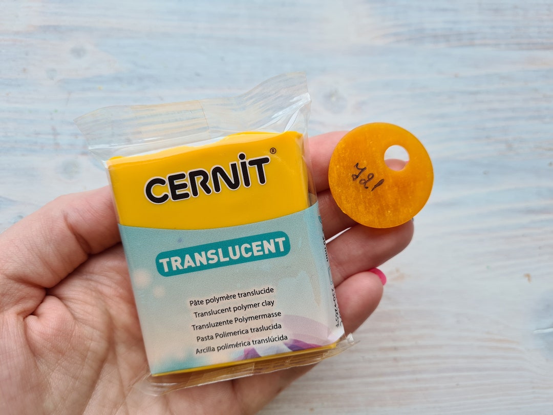 CERNIT Translucent Serie Polymer Clay, Amber, Nr. 721, 56g (2oz), Oven ...