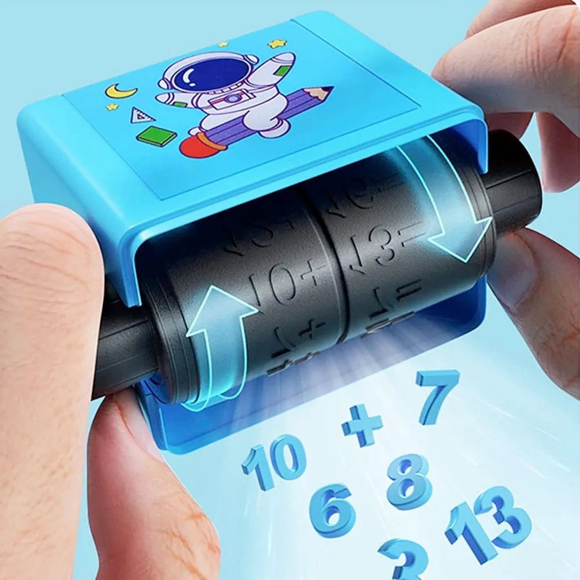 Roller Stamps With Math Exercises for Teachers and Students (4 Pieces ...