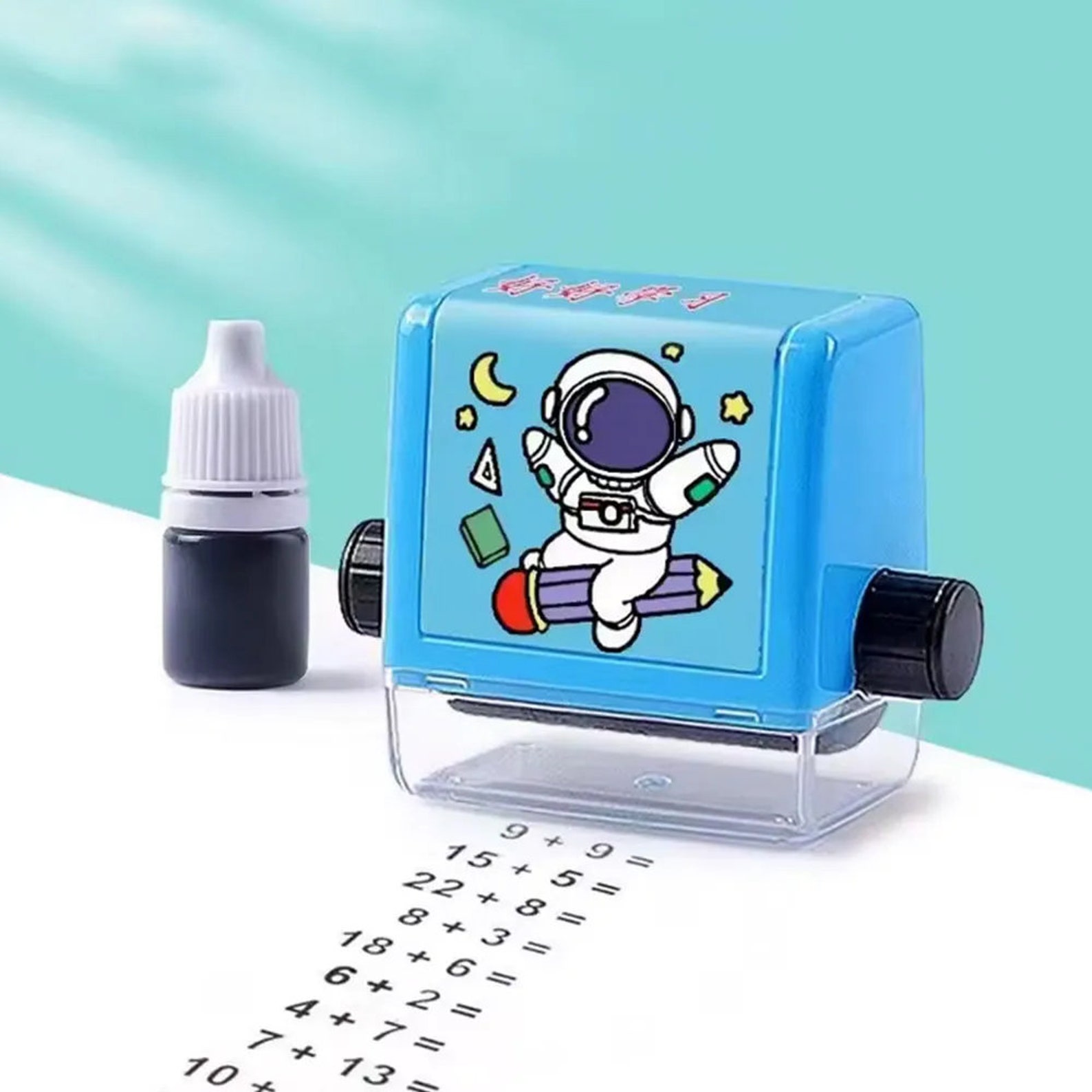 Roller Stamps With Math Exercises for Teachers and Students (4 Pieces ...