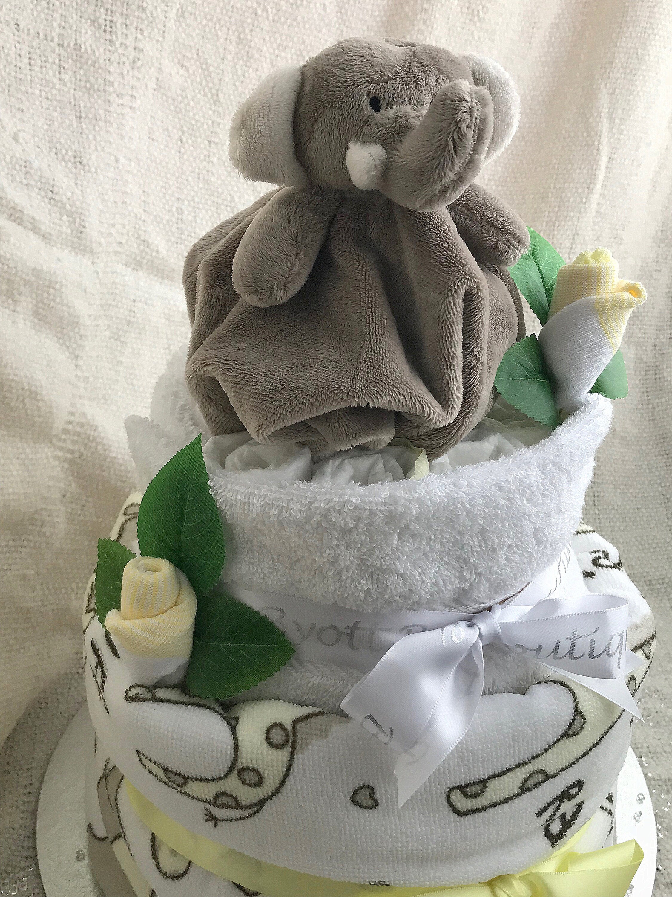 2 Tier Nappy Cake Deluxe - Etsy