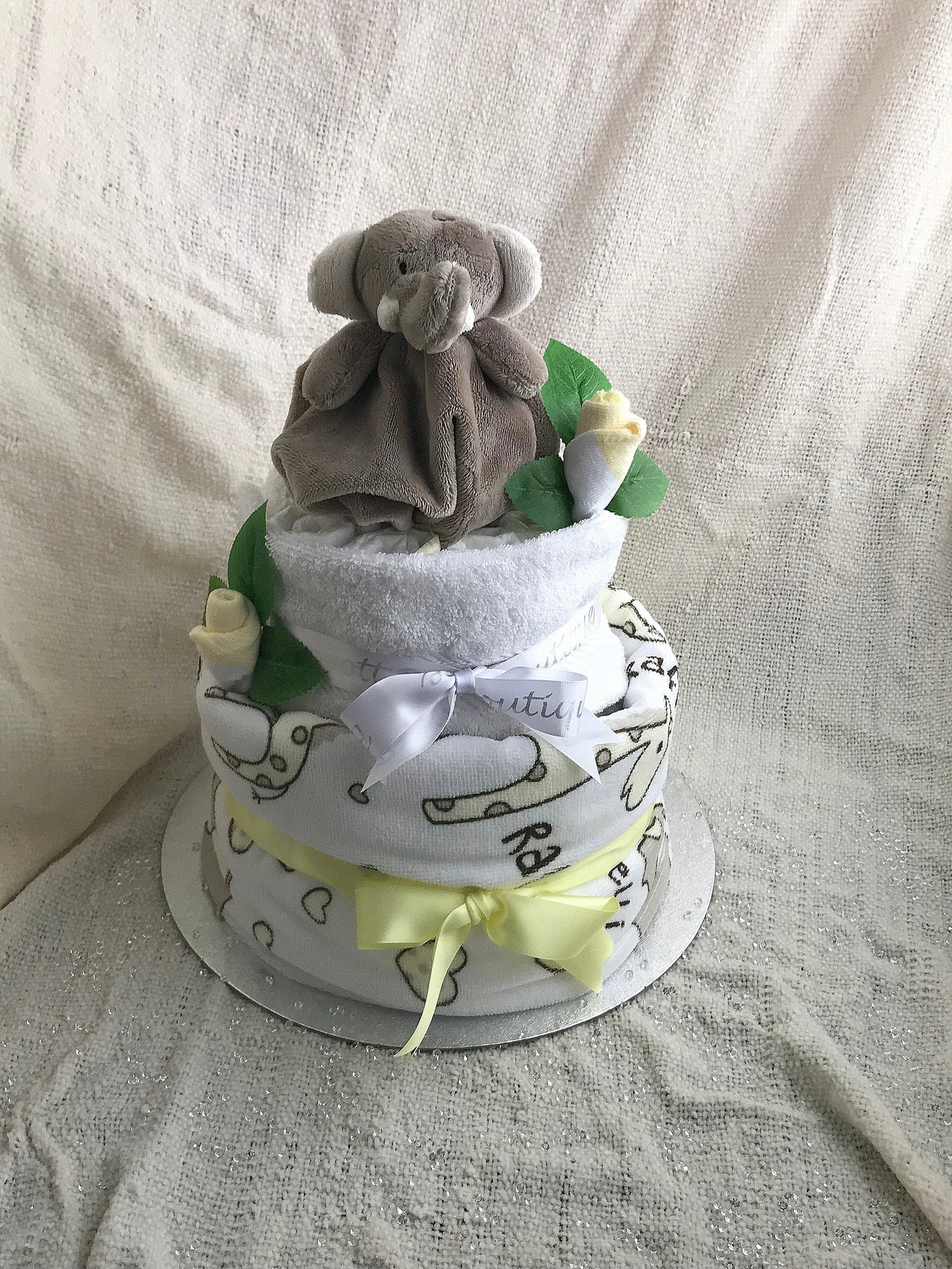 2 Tier Nappy Cake Deluxe - Etsy