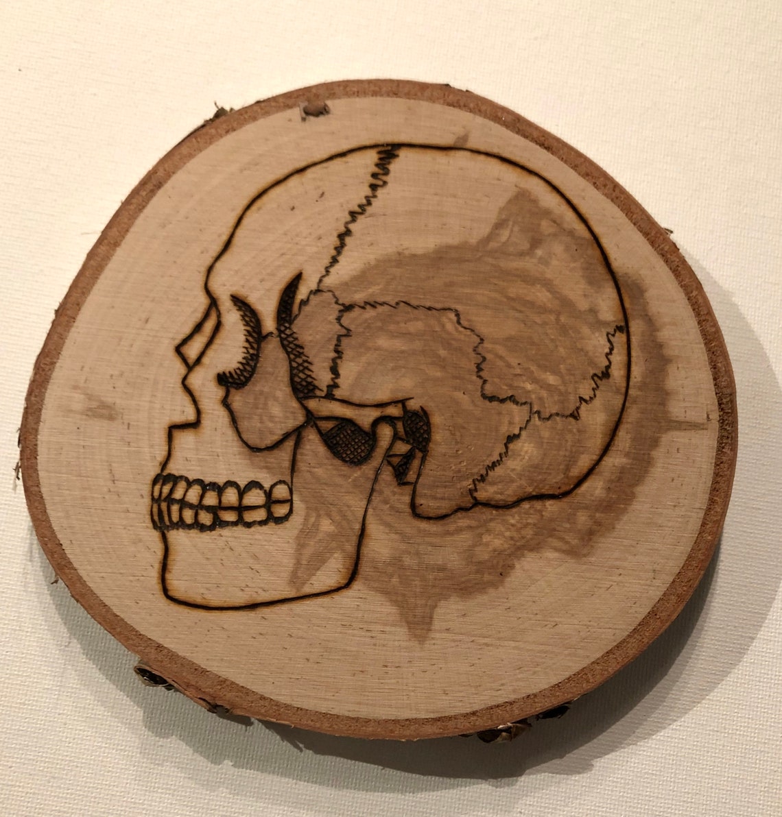 Skull Side View Woodburning | Etsy