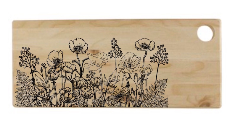 Wildflowers Woodburning - Etsy
