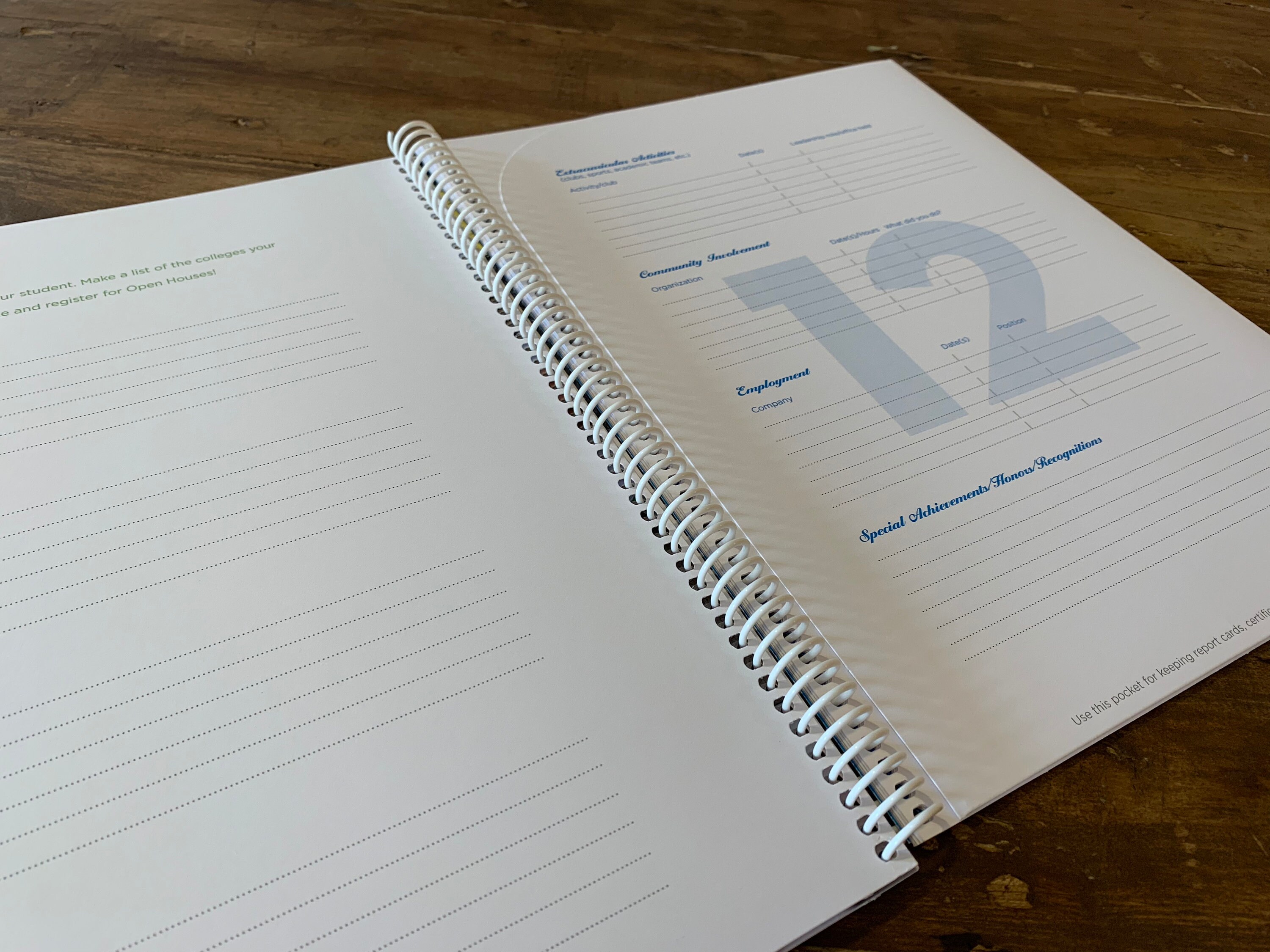 High School Record Keeper and College Planner, 9-12 Grade, Organizer - Etsy