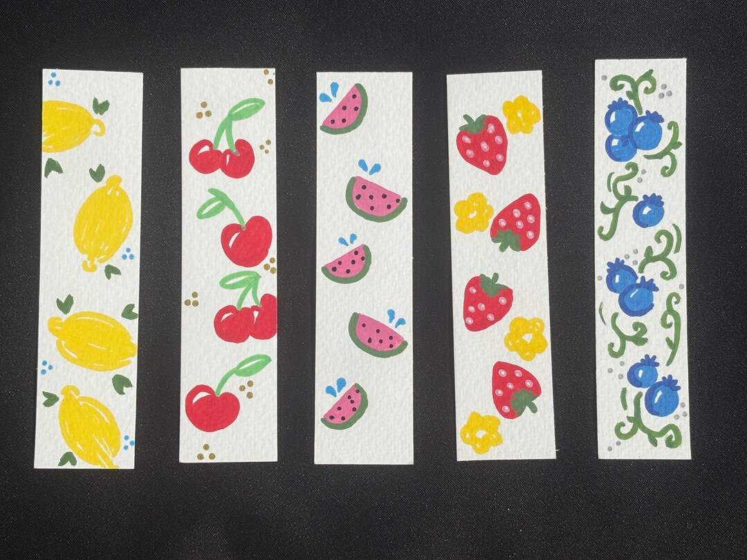 Fruit Themed Bookmark - Etsy UK