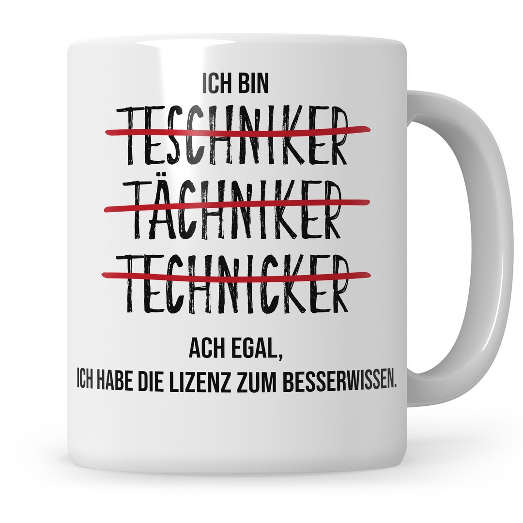 Techniker Tasse - Etsy.de