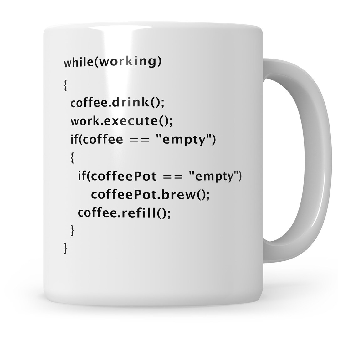 Programmer Saying Gift Idea, Coffee Mug Computer Nerd Cup, Funny Computer Science Coffee Mug ...