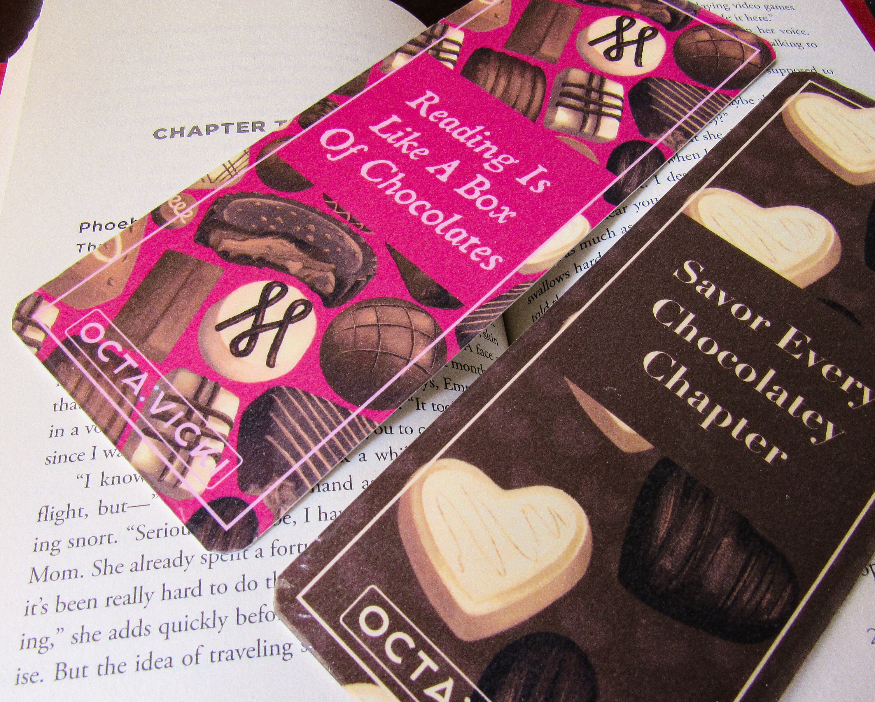 Forrest Gump Bookmark reading is Like a Box of Chocolate Cute Bookmark ...