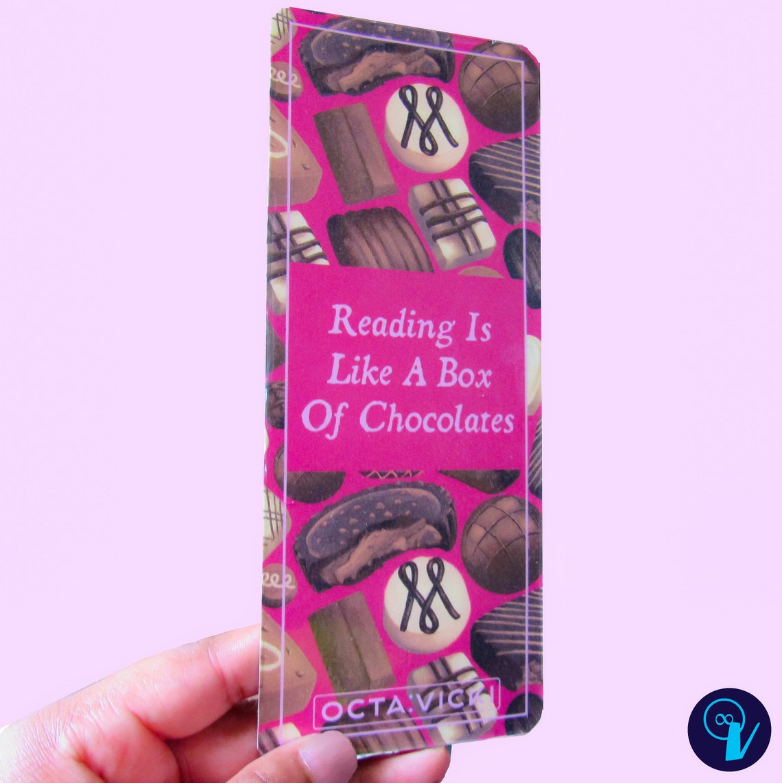 Forrest Gump Bookmark reading is Like a Box of Chocolate Cute Bookmark ...