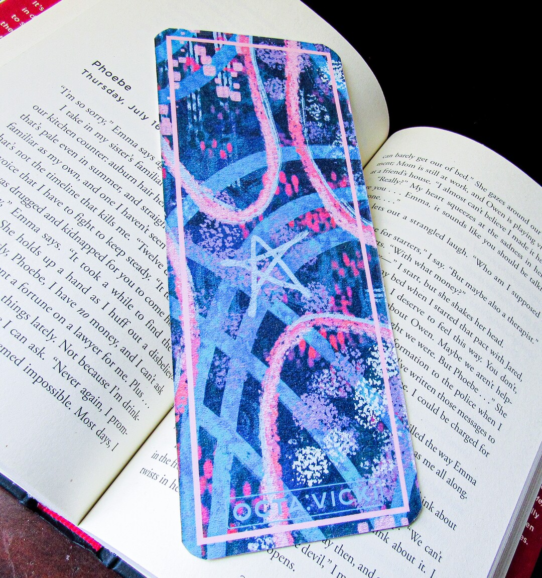 Starry Night Bookmark Abstract Art Bookmark Cute Astrology Bookmark for ...