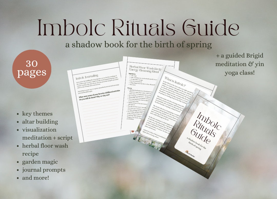 Imbolc Rituals Guide : a Shadow Workbook for the Birth of Spring - Etsy