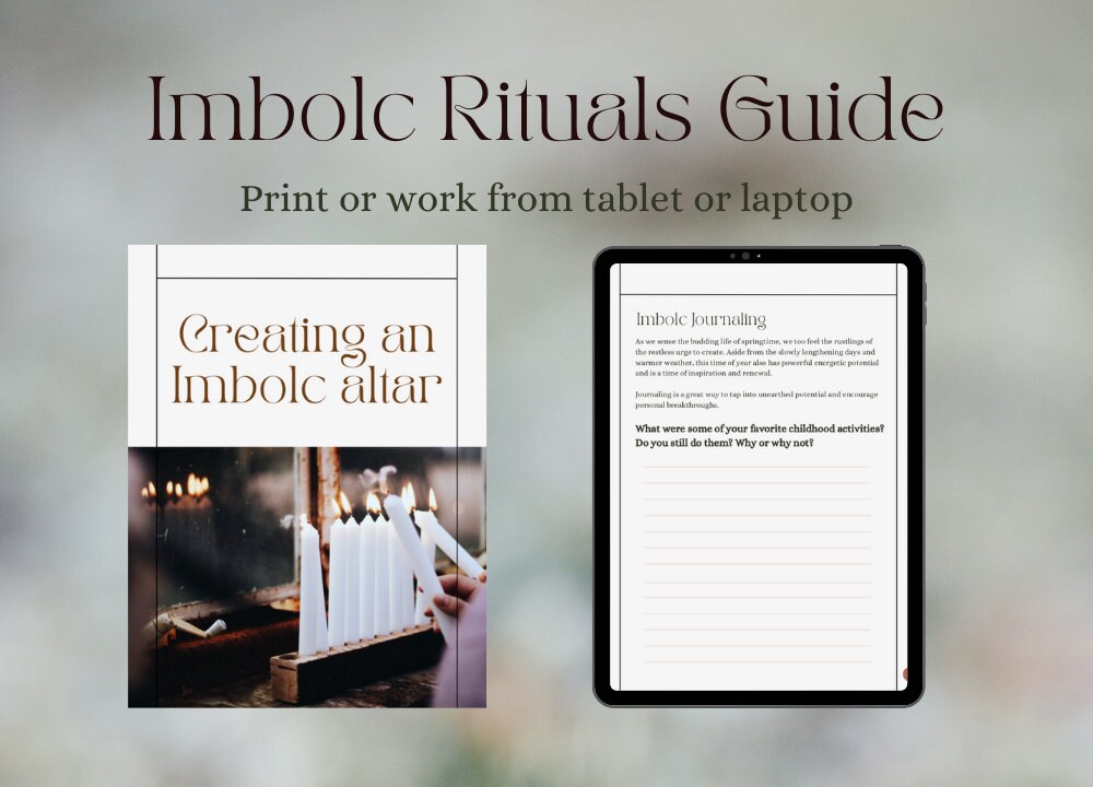 Imbolc Rituals Guide : a Shadow Workbook for the Birth of Spring - Etsy