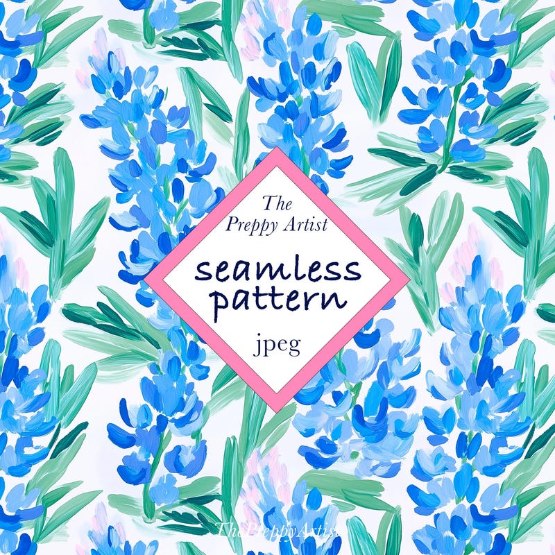 Bluebonnet Fabric - Etsy