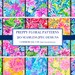 INSTANT DOWNLOAD Preppy Patterns, Preppy Digital Paper, Colorful Floral ...