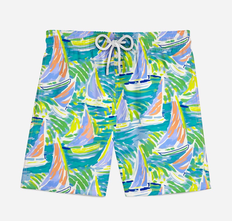 INSTANT DOWNLOAD Preppy Sailboat Pattern, Seamless Sailing Design ...