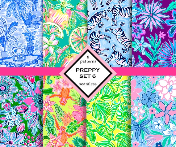 INSTANT DOWNLOAD Preppy Patterns Preppy Digital Paper | Etsy