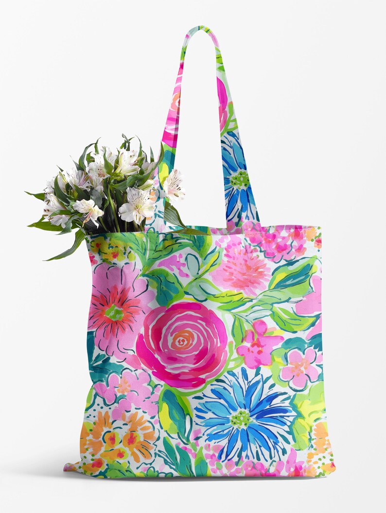 INSTANT DOWNLOAD Preppy Floral Pattern, Seamless Design, Preppy Print ...