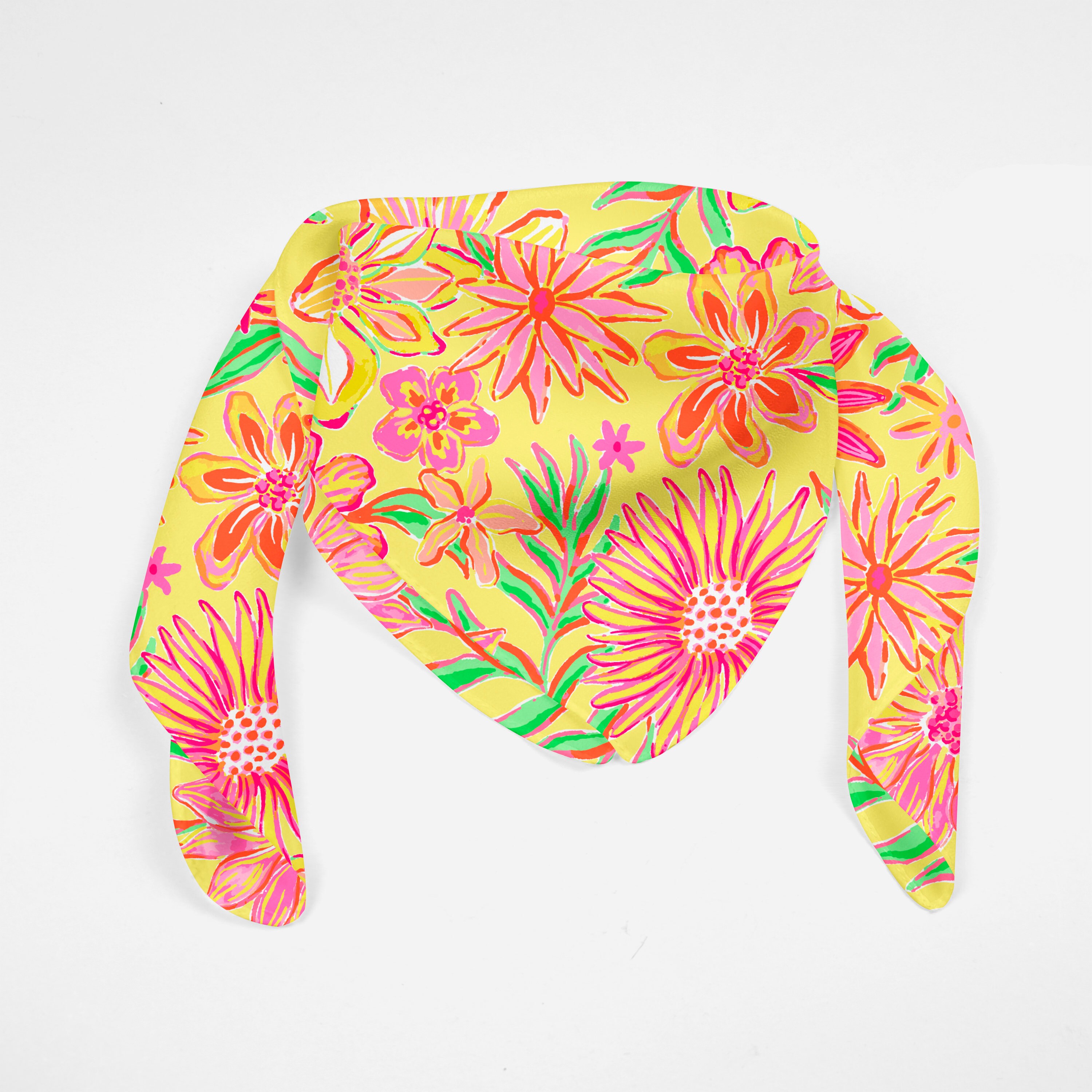 INSTANT DOWNLOAD Preppy Pink and Yellow Floral Print - Etsy