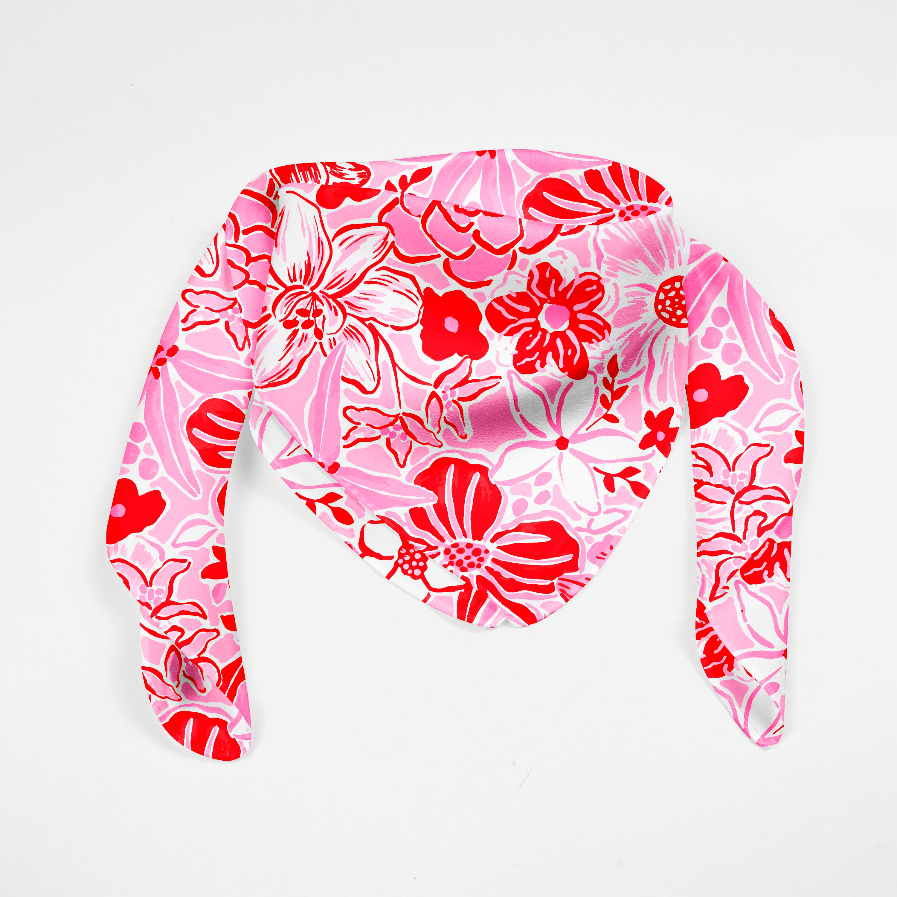 INSTANT DOWNLOAD Preppy Pink and Red Floral Pattern, Seamless Design ...