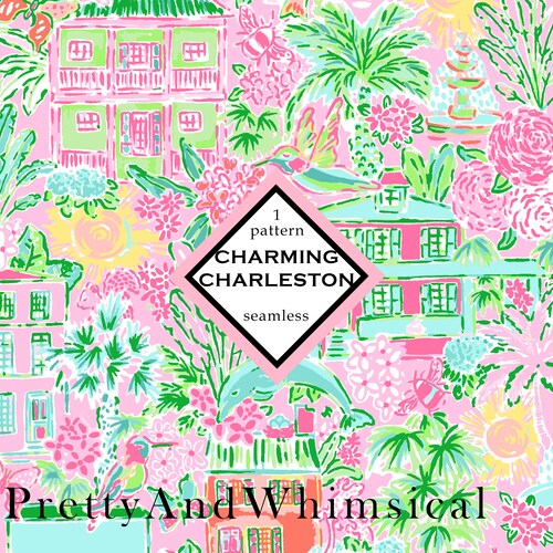 INSTANT DOWNLOAD Preppy Seashell Pattern Seamless Shell - Etsy