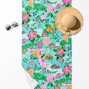 INSTANT DOWNLOAD Preppy Florida Pattern, Seamless Florida Map Design ...