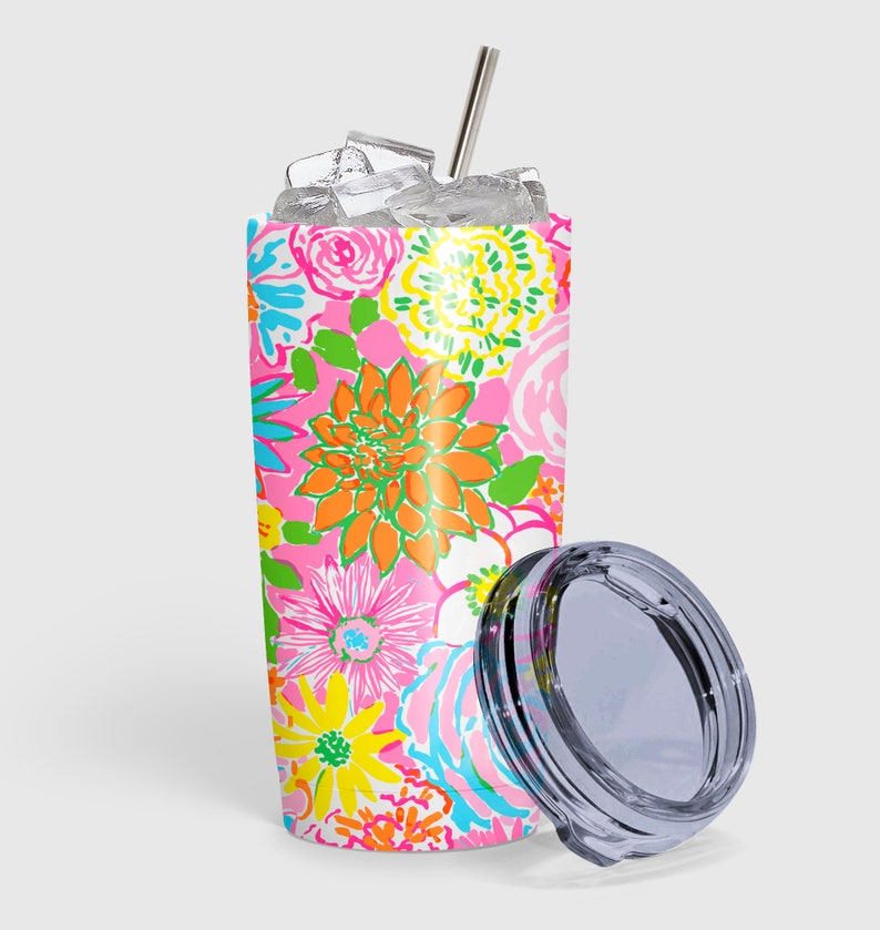 Instant Download Preppy Pink Floral Digital Pattern, Preppy Seamless ...