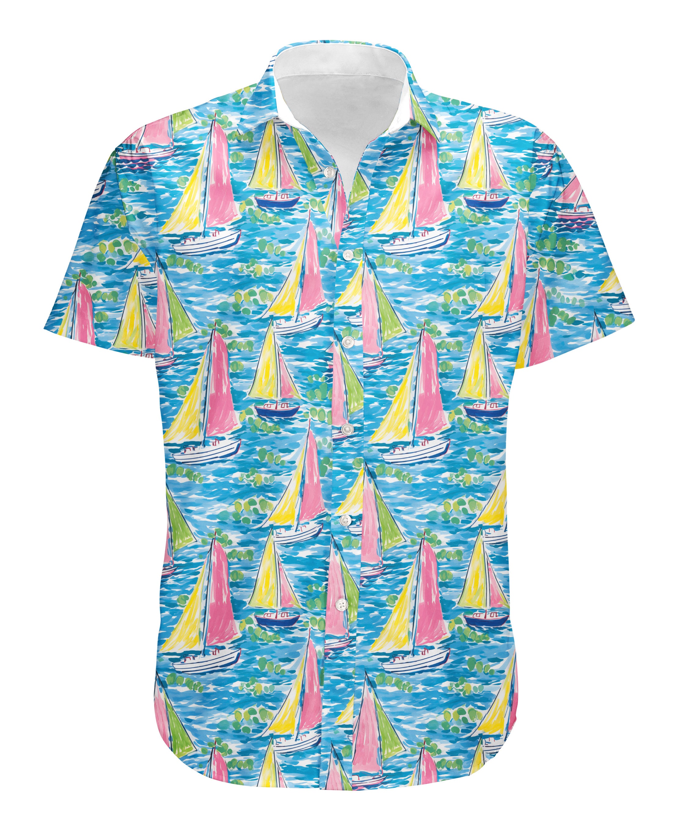 INSTANT DOWNLOAD Preppy Sailboat Pattern, Seamless Sailing Design ...