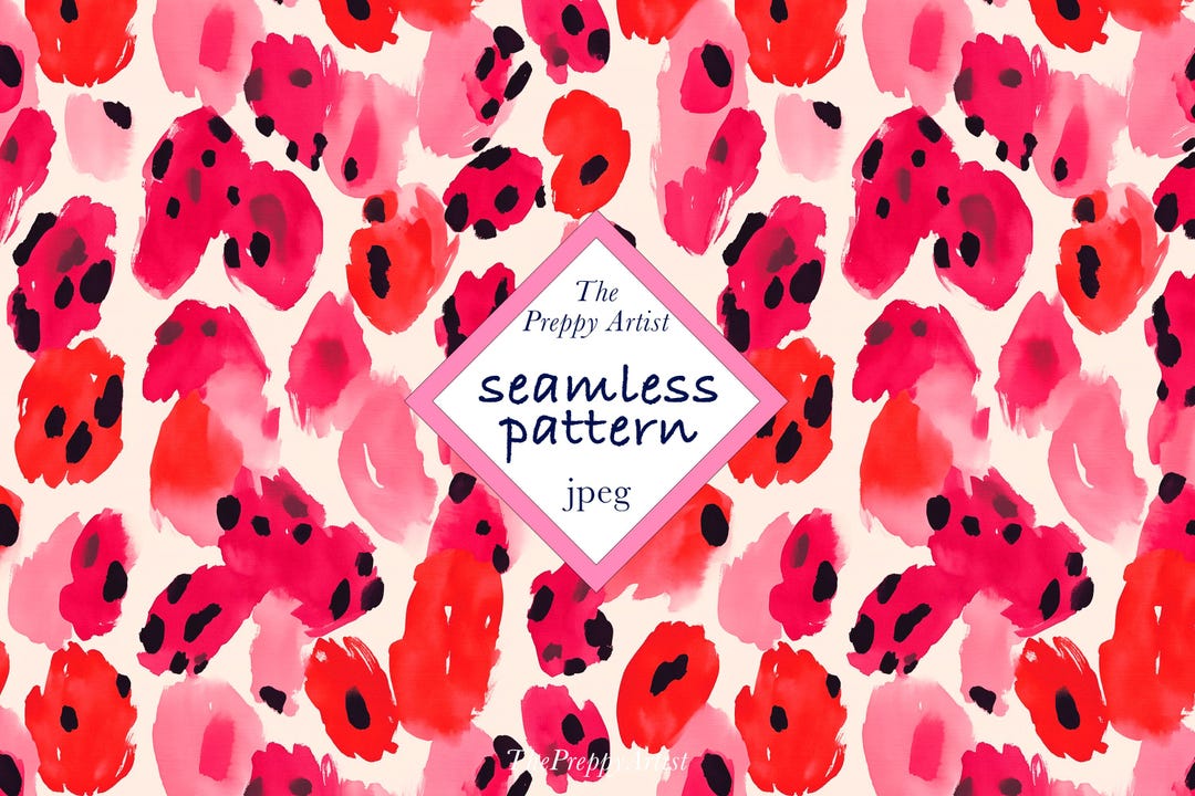 Preppy Leopard Print Pattern, Seamless Leopard Print Design, Pink and ...