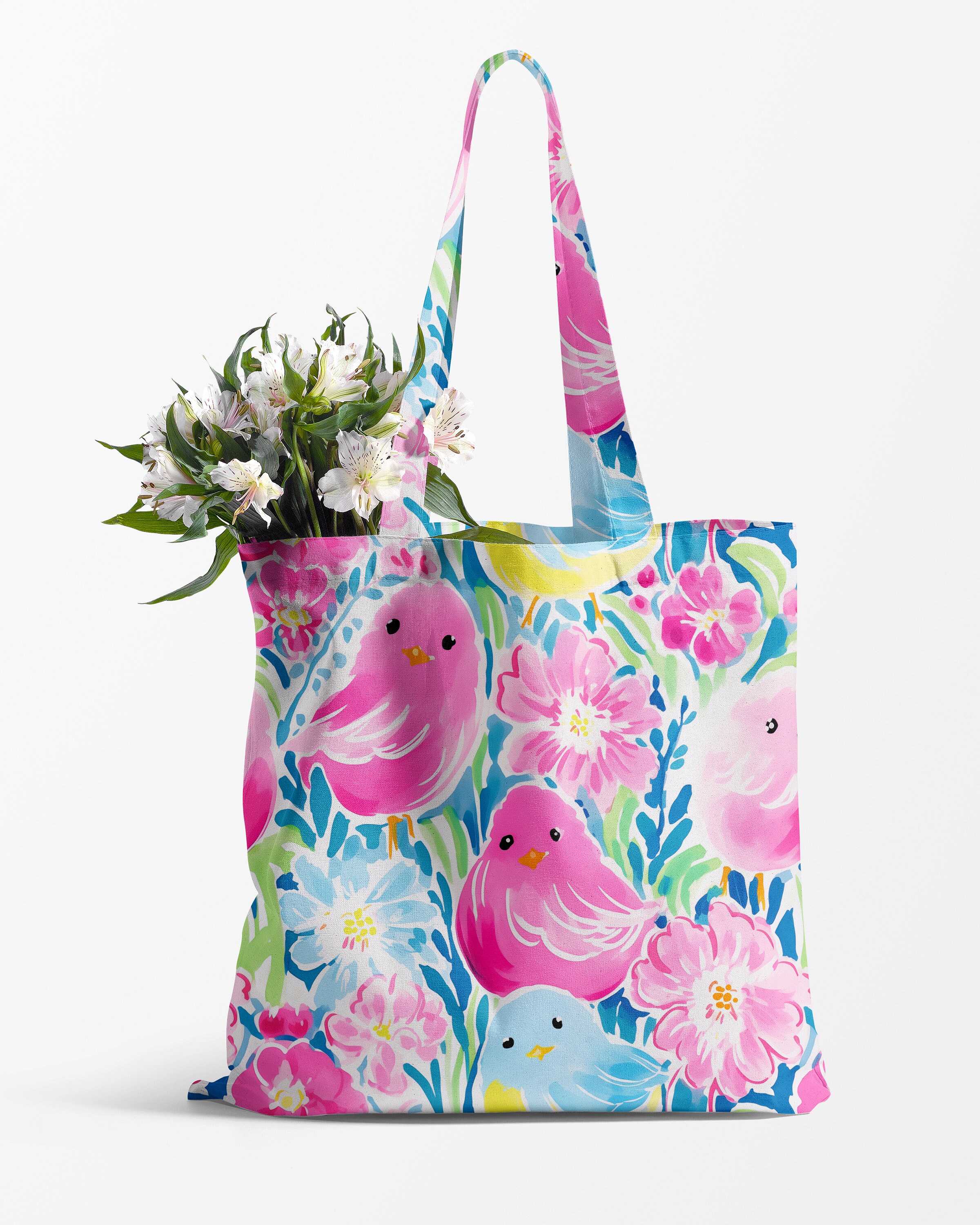 INSTANT DOWNLOAD Preppy Easter Chick Pattern, Seamless Easter Design ...