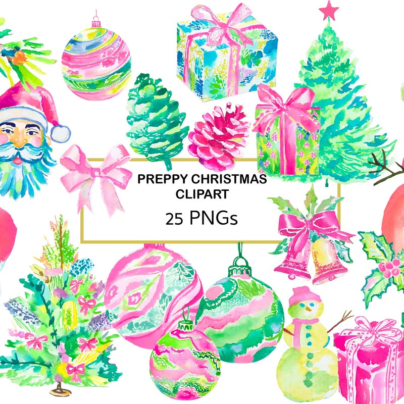 Preppy Clipart - Etsy