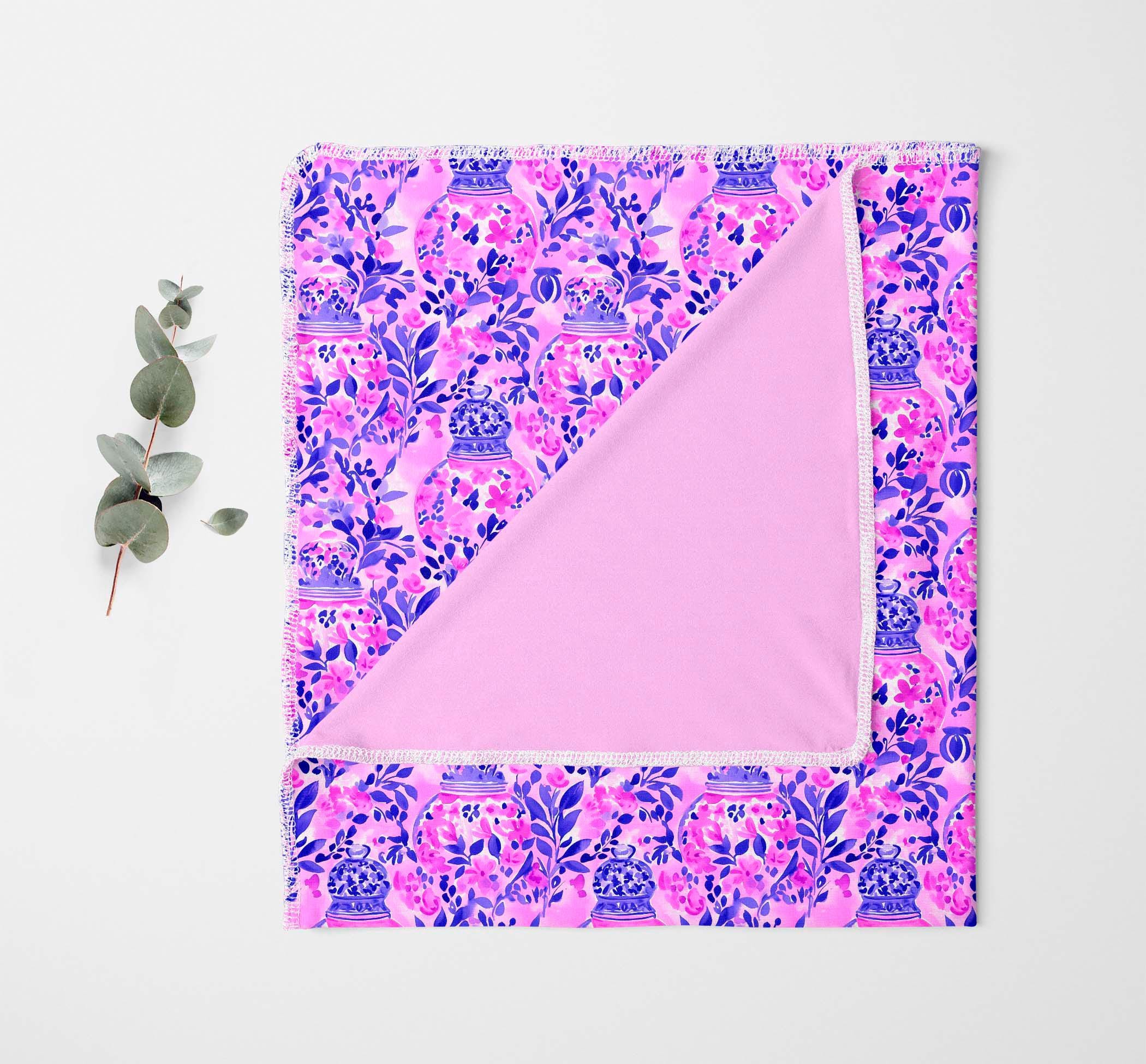 Preppy Pink and Purple Ginger Jar Patterns, Seamless Ginger Jar Designs ...